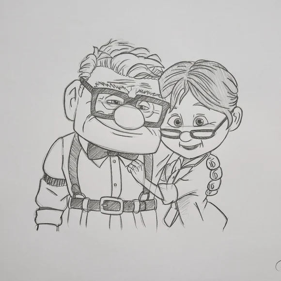 Carl And Ellie Up Drawing